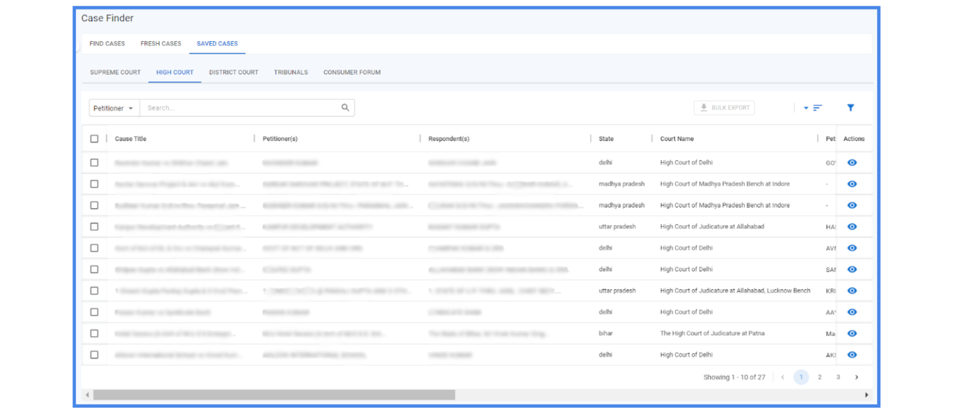 Case Finder: Simplifying Legal Case Management | Credgenics